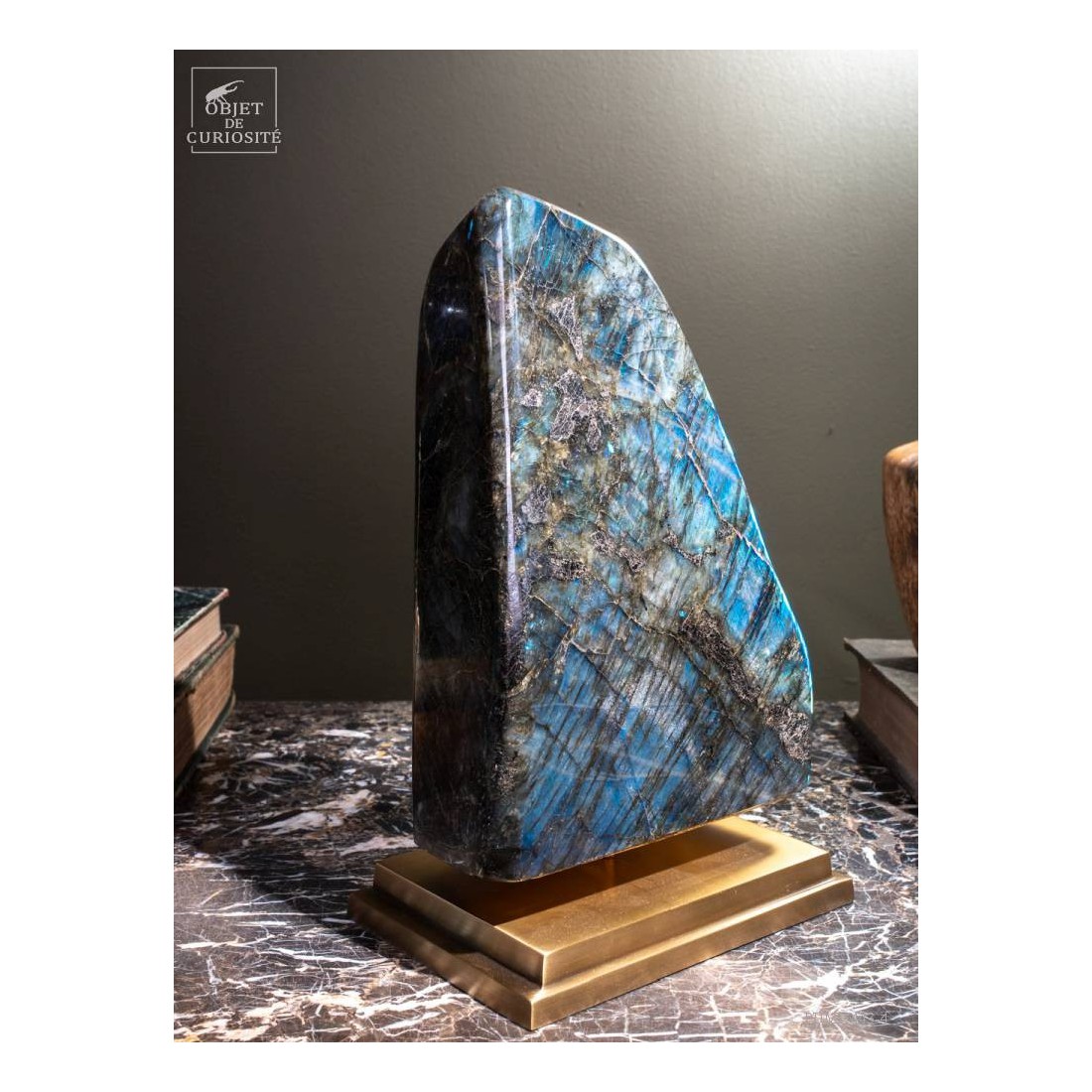 Fully polished dark blue labradorite (6.6kg)