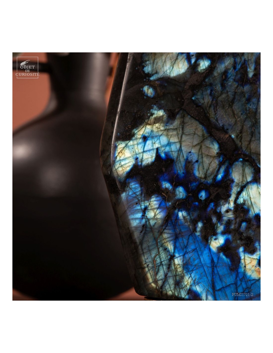 Fully polished dark blue labradorite (7.7kg)