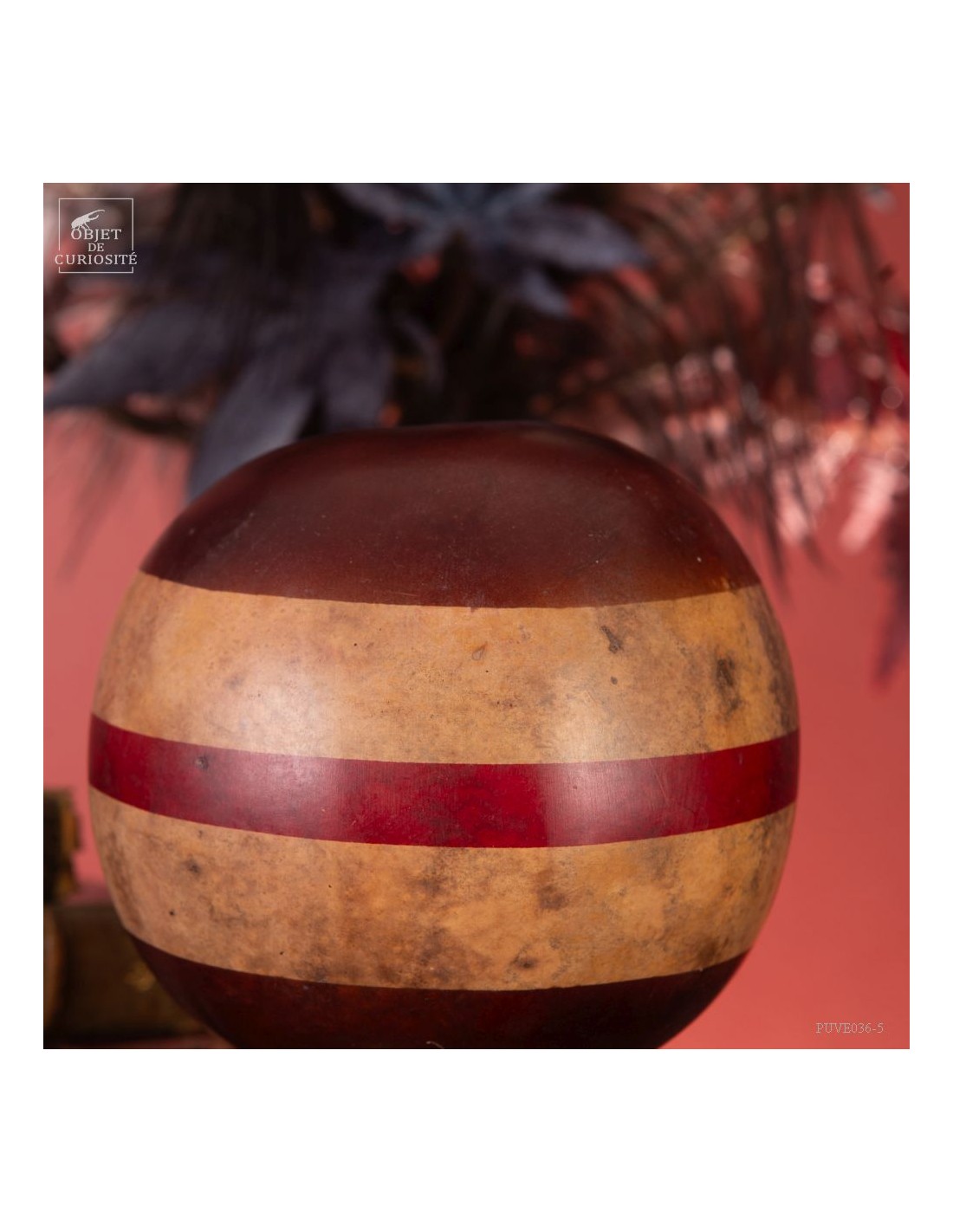 Calebasse sud-africaine peinte